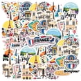 35pcs Charming Paris Stationery Stickers Colorful Travel Stickers ...