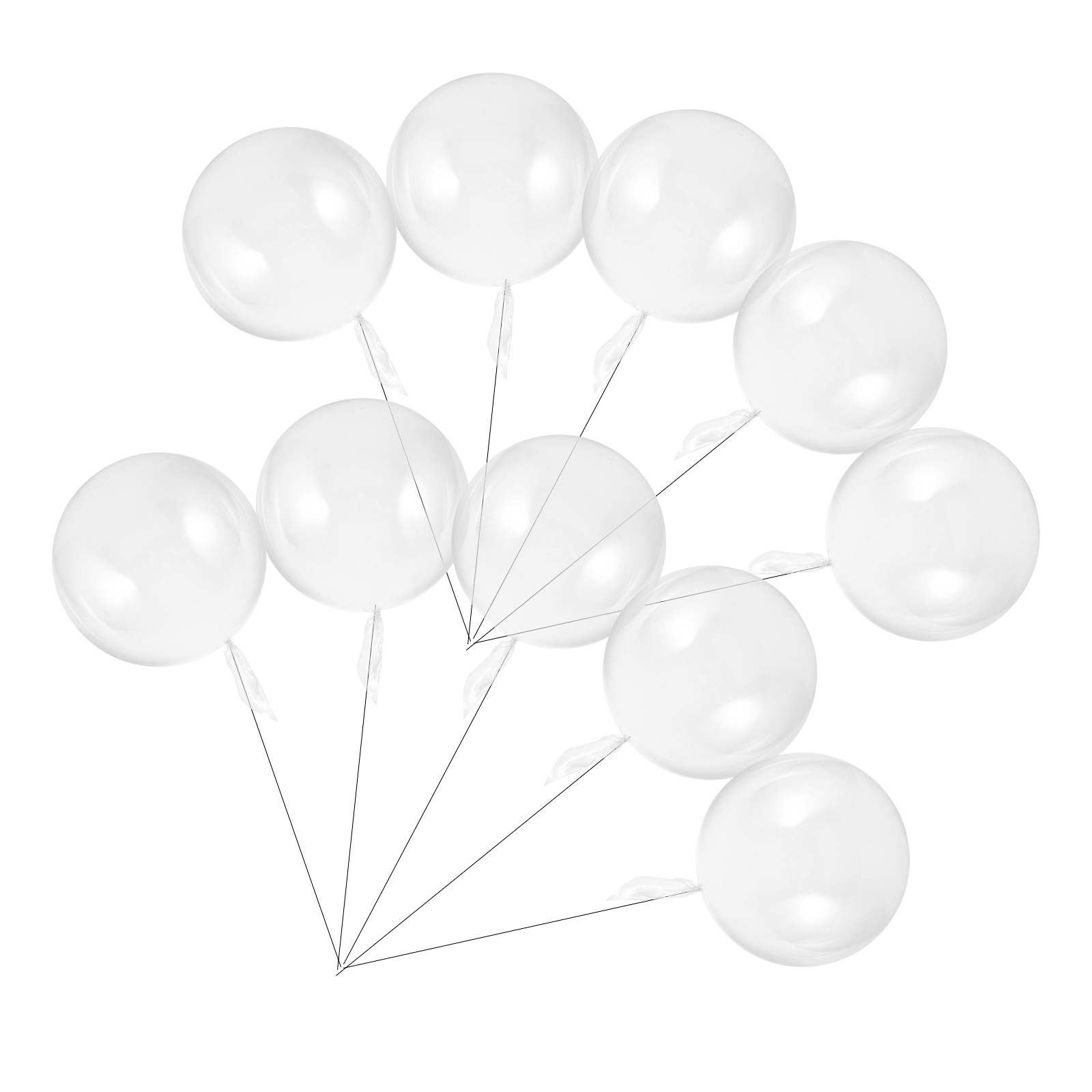35pcs Clear for Birthday Party Decoration Bobo Balloons Stuffing ...
