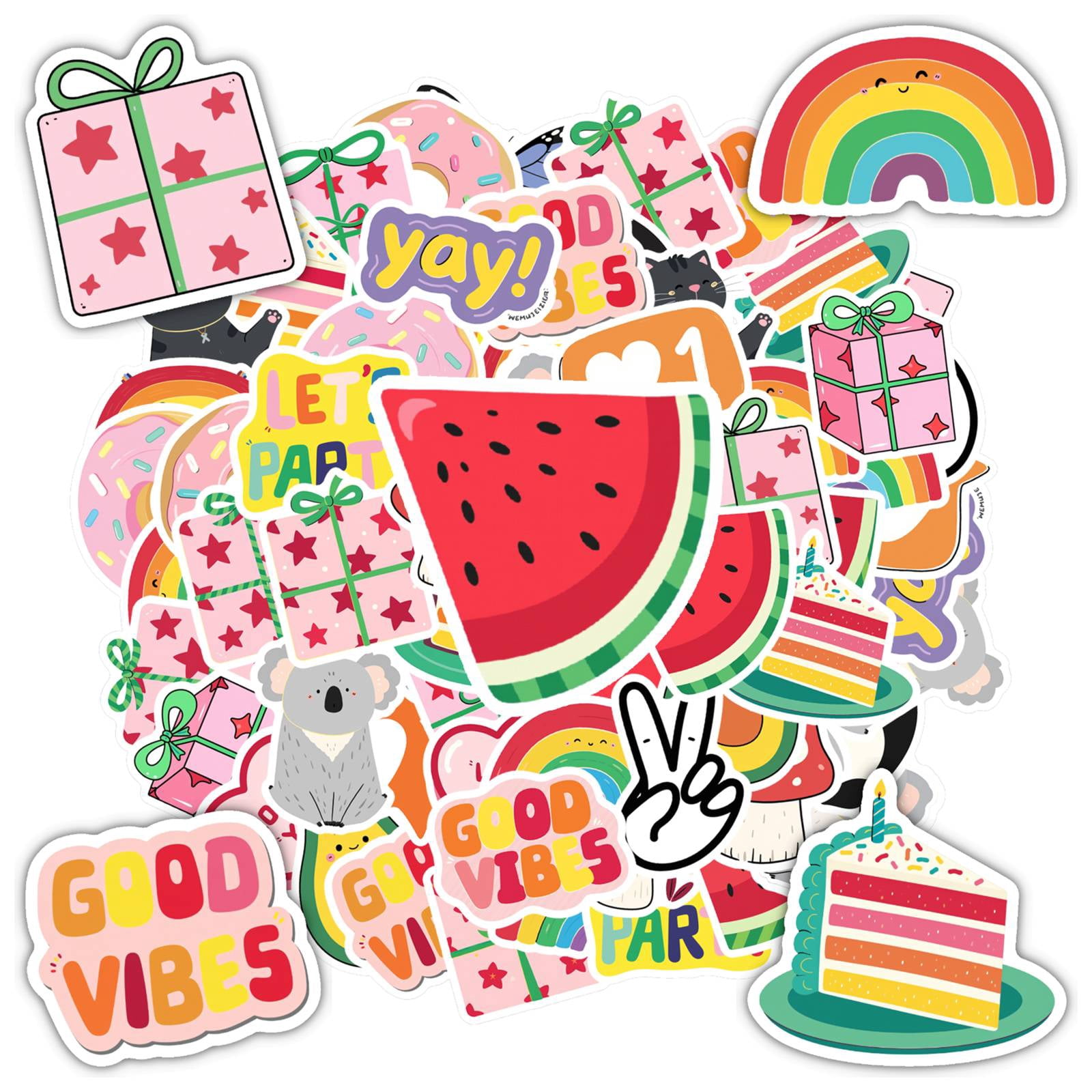 35pcs Colorful Stickers Animal Fun Stickers Birthday Stickers for ...