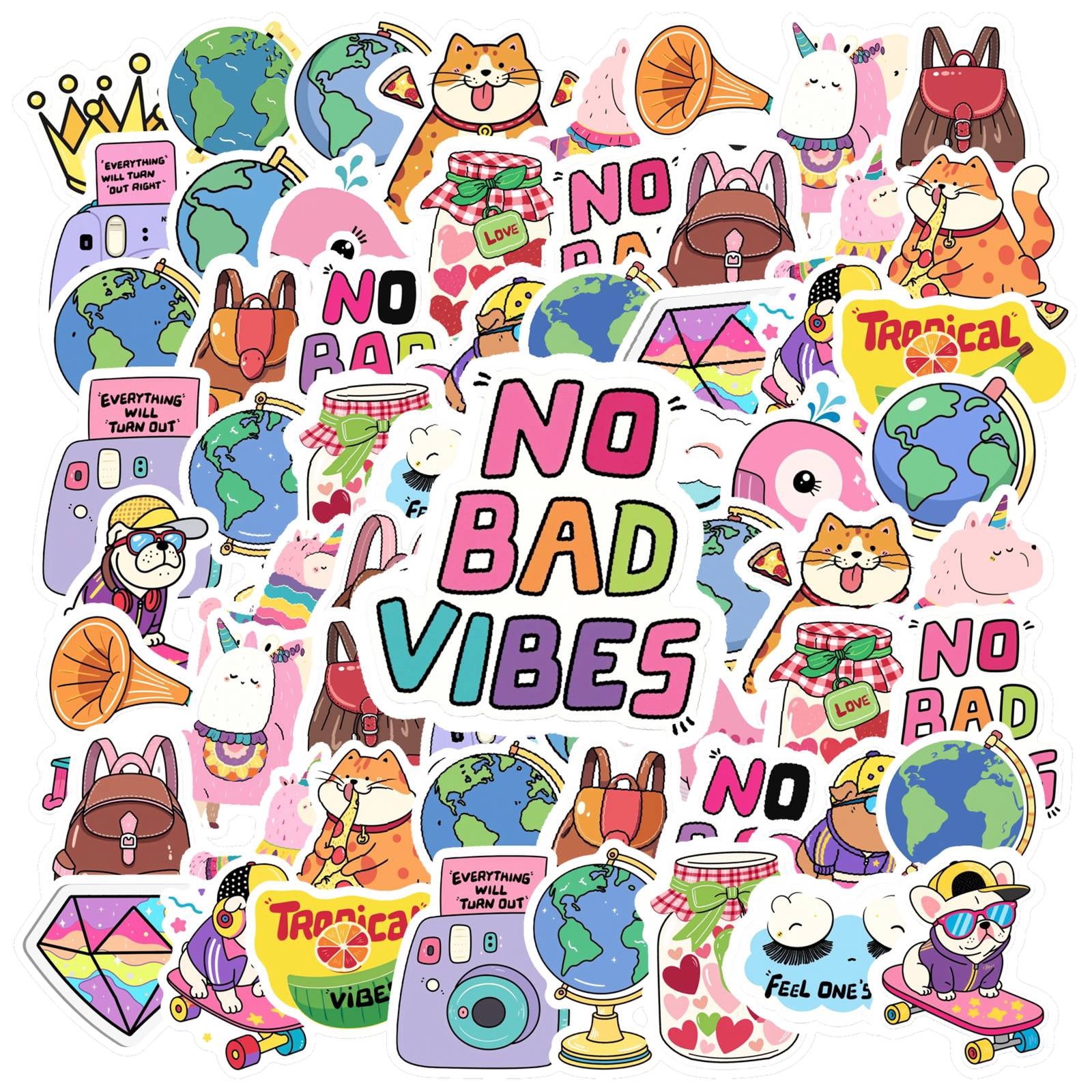35pcs Cute Animal Stickers Inspirational Words Travel Stickers Funny ...