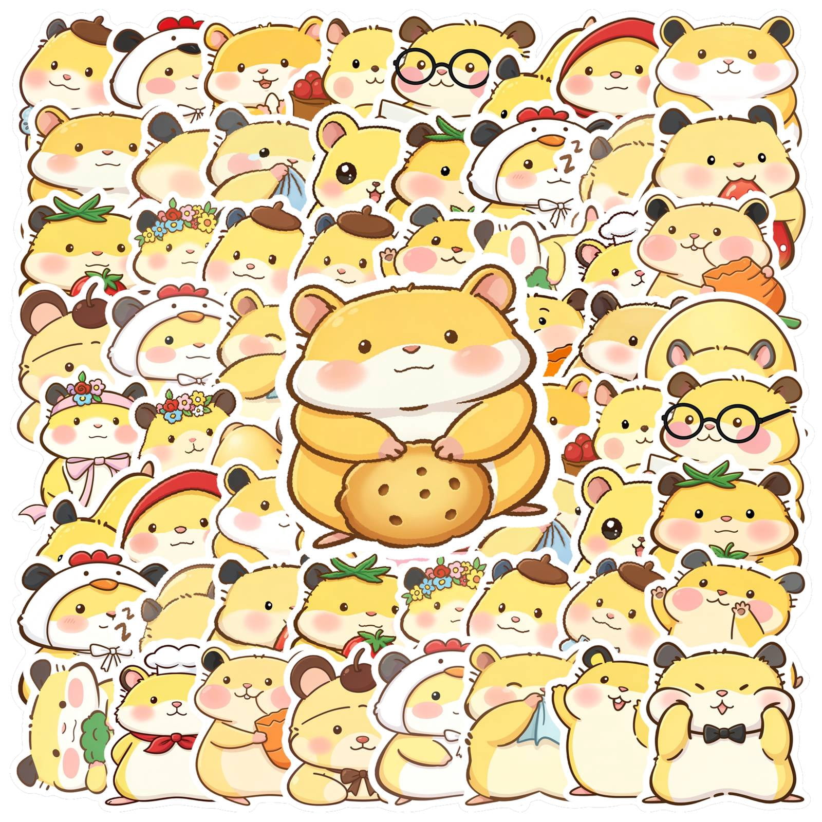 35pcs Cute Hamster Stickers Animal Stickers Cartoon Fun Stickers for ...