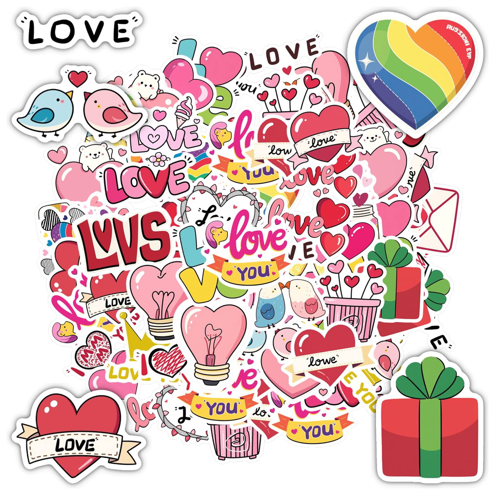 35pcs Cute Stickers Stationery Stickers Romantic Sticker Pack Cartoon ...
