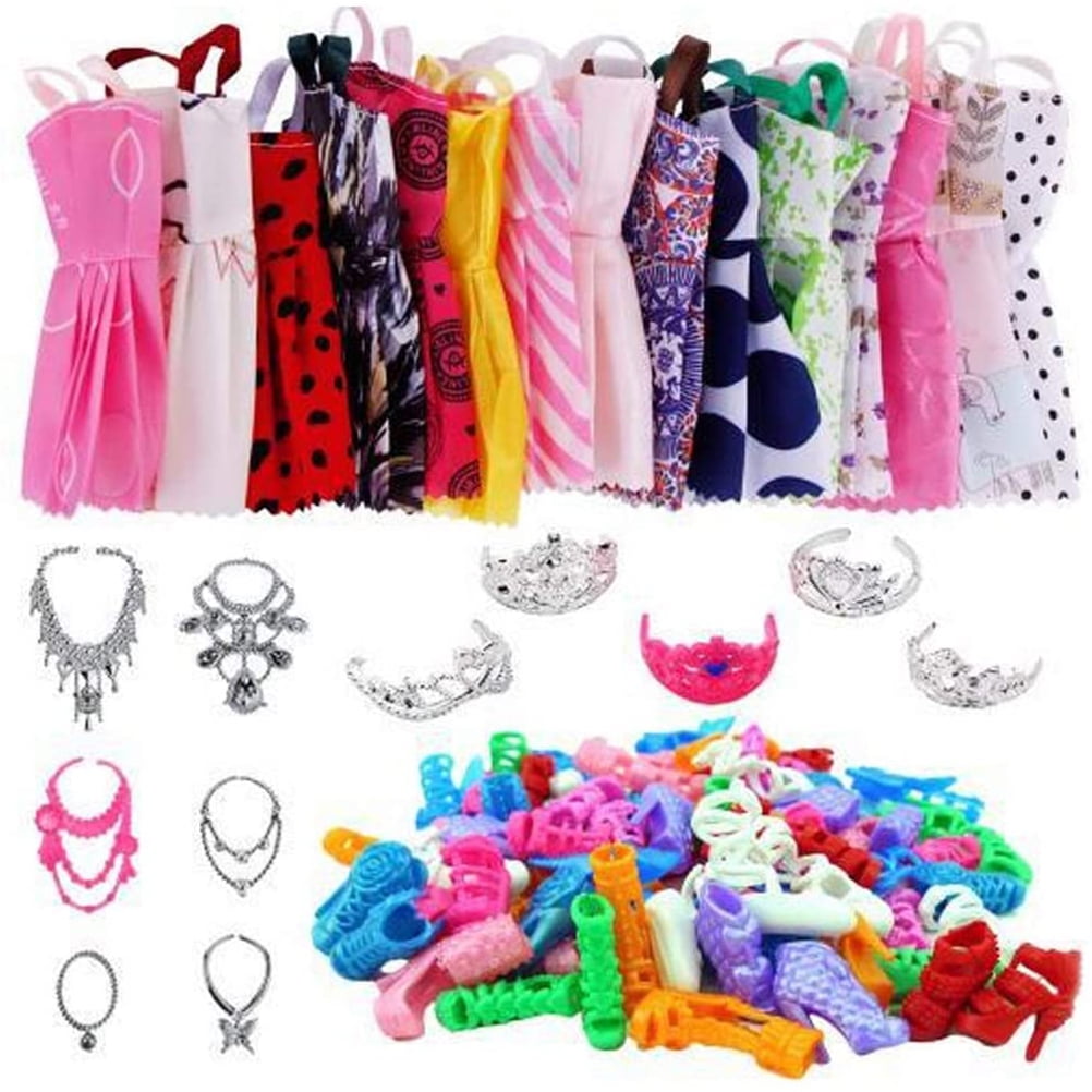 General's Mansion, 35pcs Doll Clothes Set With Dresses, Jewelry, Shoes ...