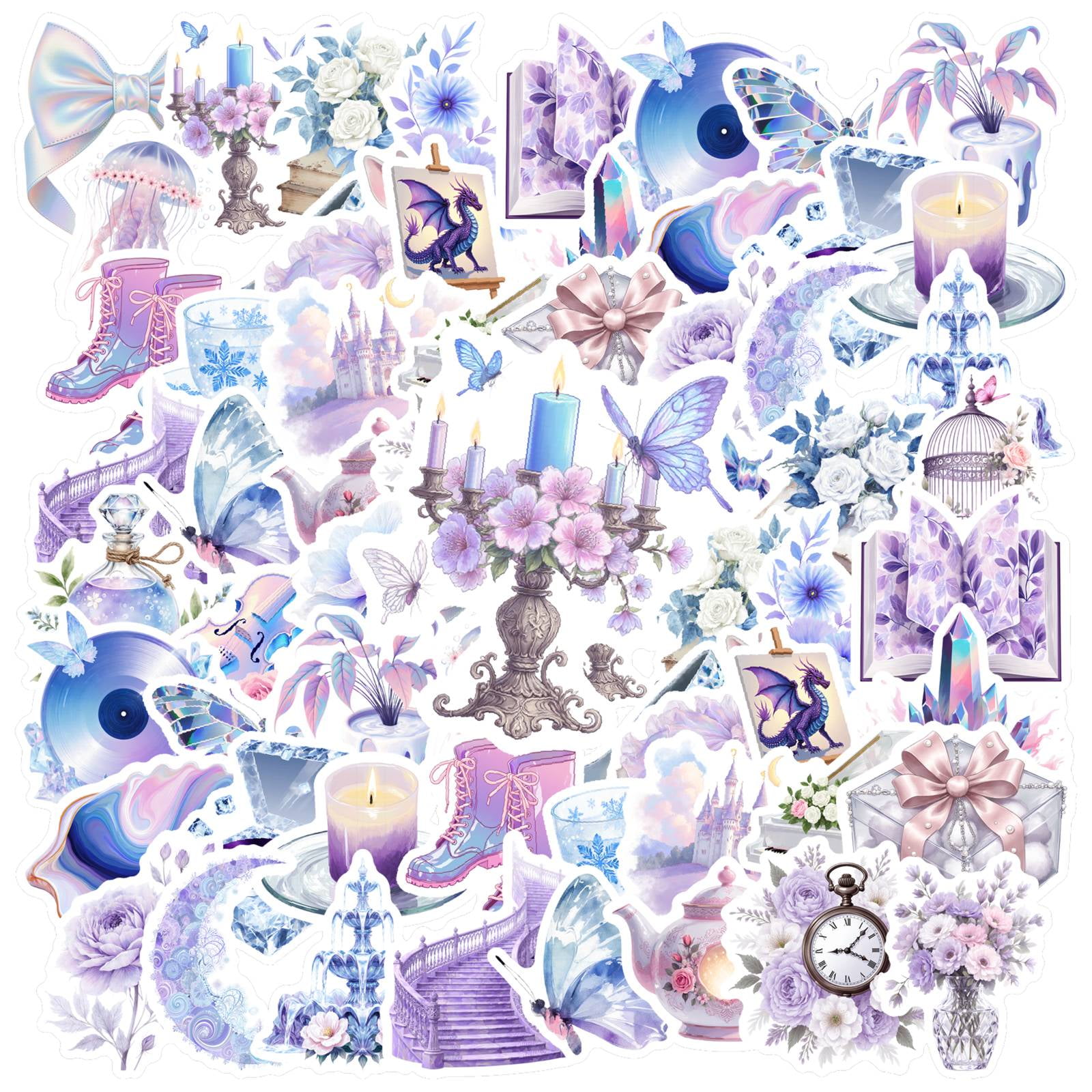 35pcs Elegant Stickers Stationery Stickers Floral Stickers Kids ...