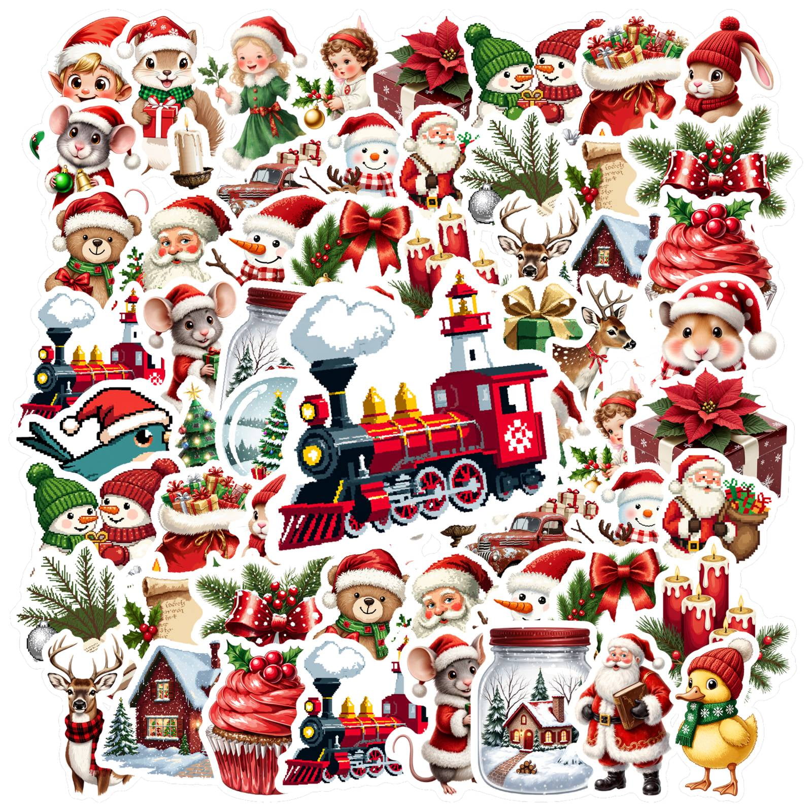 35pcs Festive Stationery Stickers Christmas Children Stickers Cute Kids ...