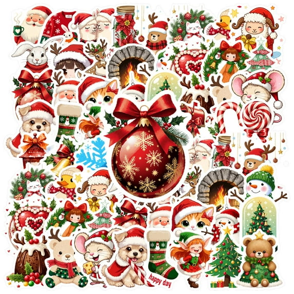 35pcs Festive Stickers Stationery Stickers Cute Kids Stickers ...