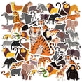 35pcs Funny Animal Stickers Kids Stickers Jungle Decals Cartoon ...