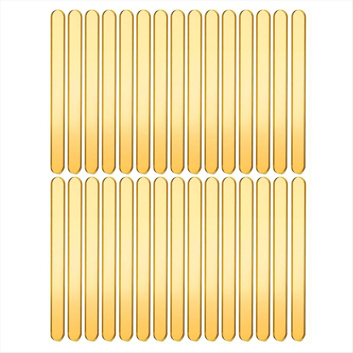 35pcs Gold Acrylic Sticks, Reusable Sticks for Cakesicle Bulk Glitter ...