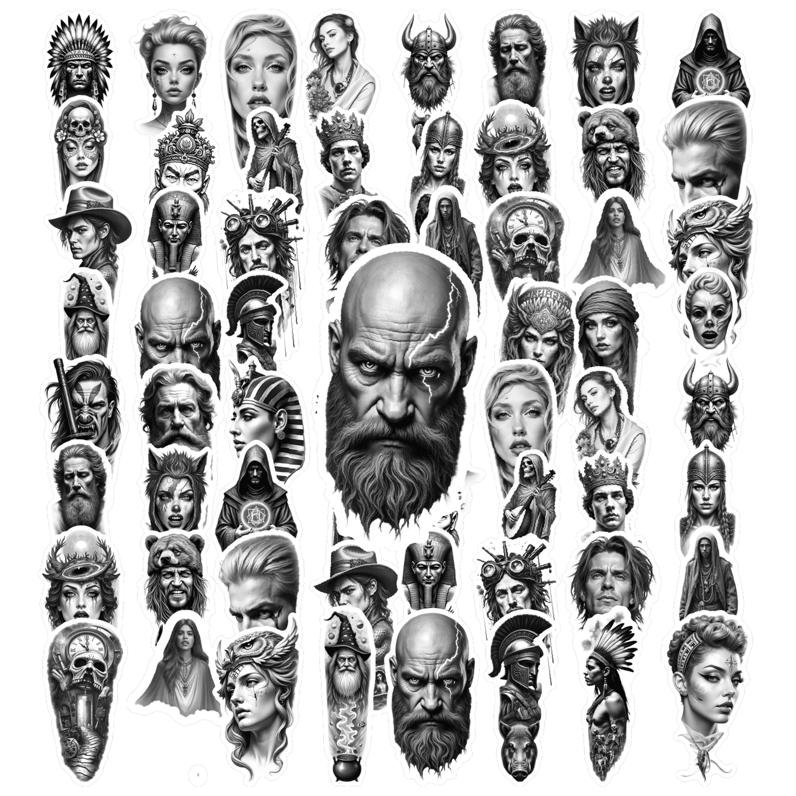 35pcs Mythical Stickers Stationery Warrior Stickers Teacher Reward ...