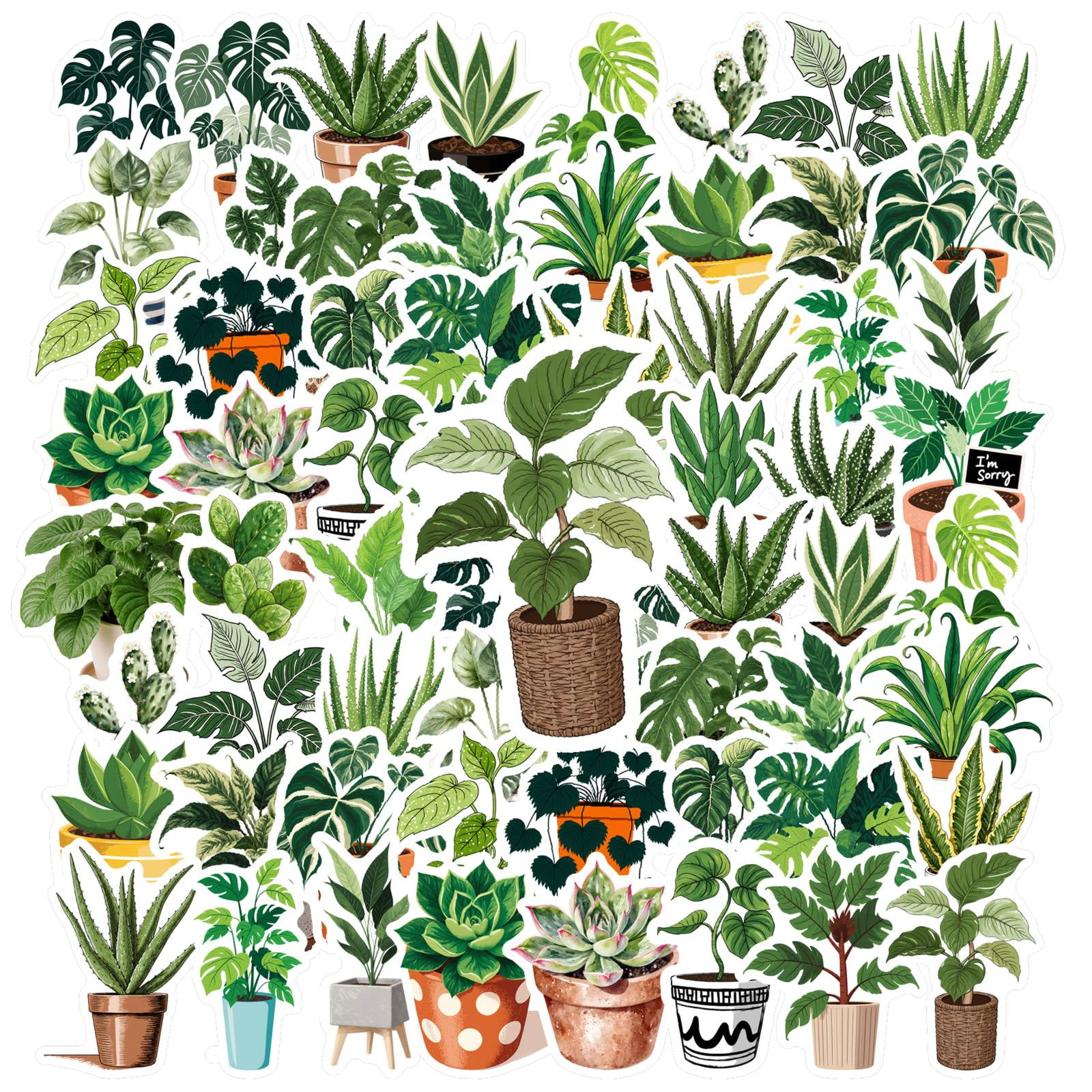 35pcs Potted Plant Stickers Stationery Stickers Stickers Teacher Reward ...