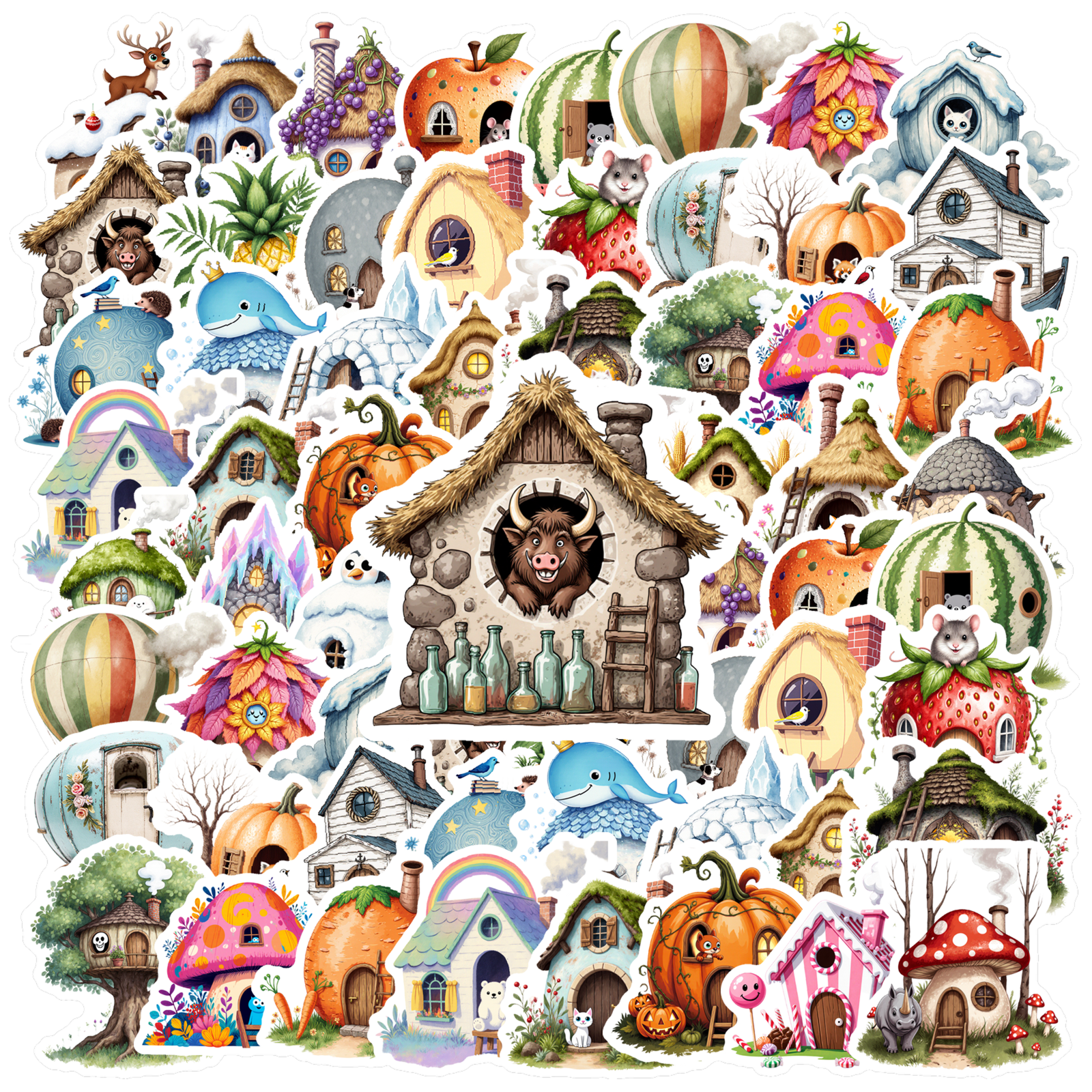 35pcs Quirky Stickers Stationery Stickers Whimsical Stickers Teacher ...