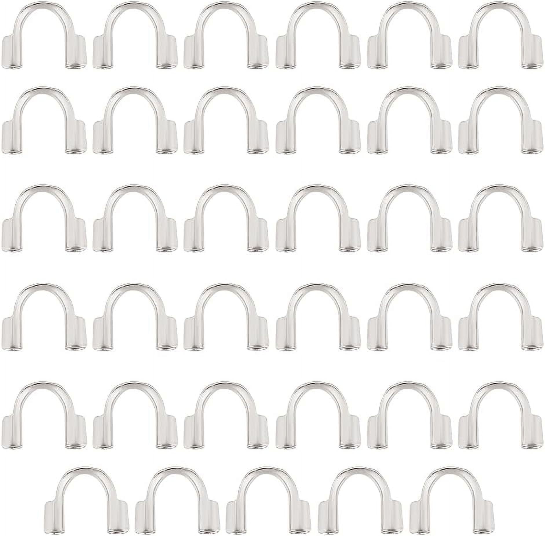 35pcs Stainless Steel Wire Protectors U Shape Wire Guardian Loops ...