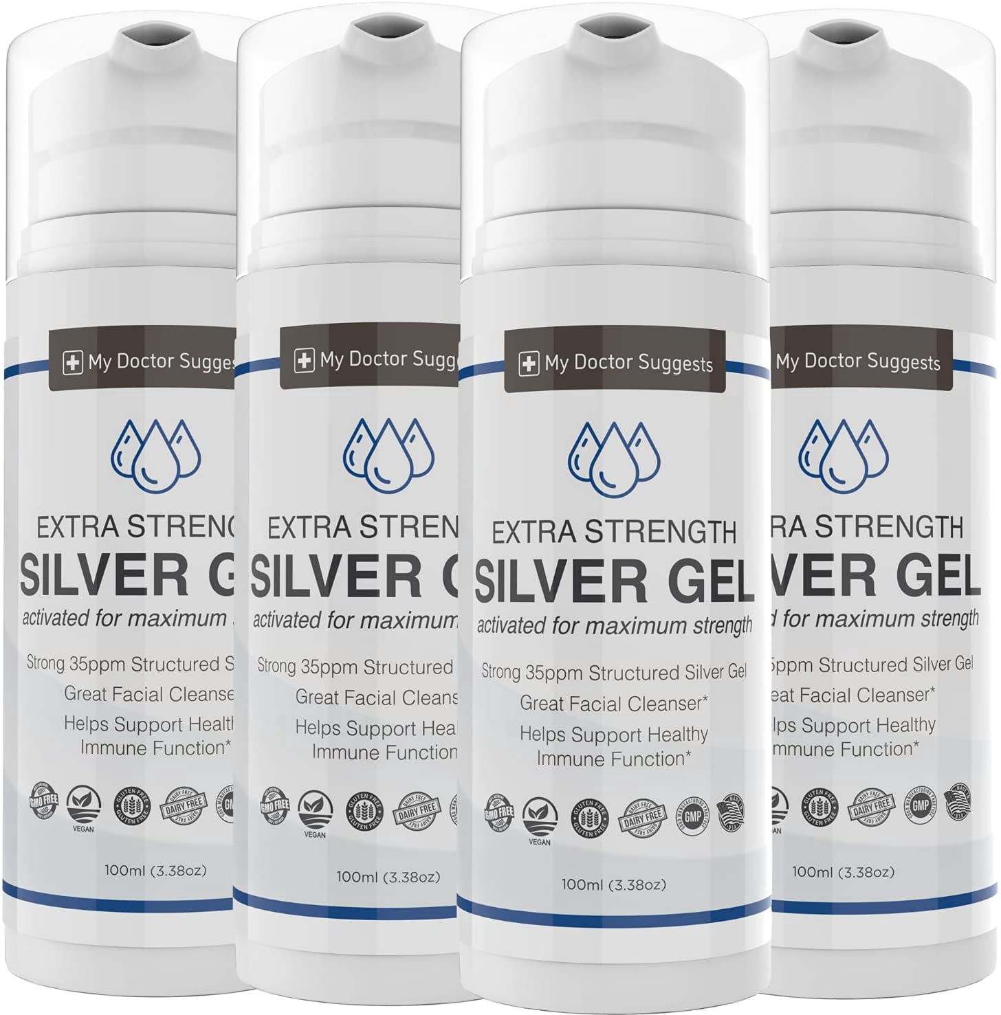 35ppm Advanced Colloidal Structured Silver Gel, Skin Irritations ...