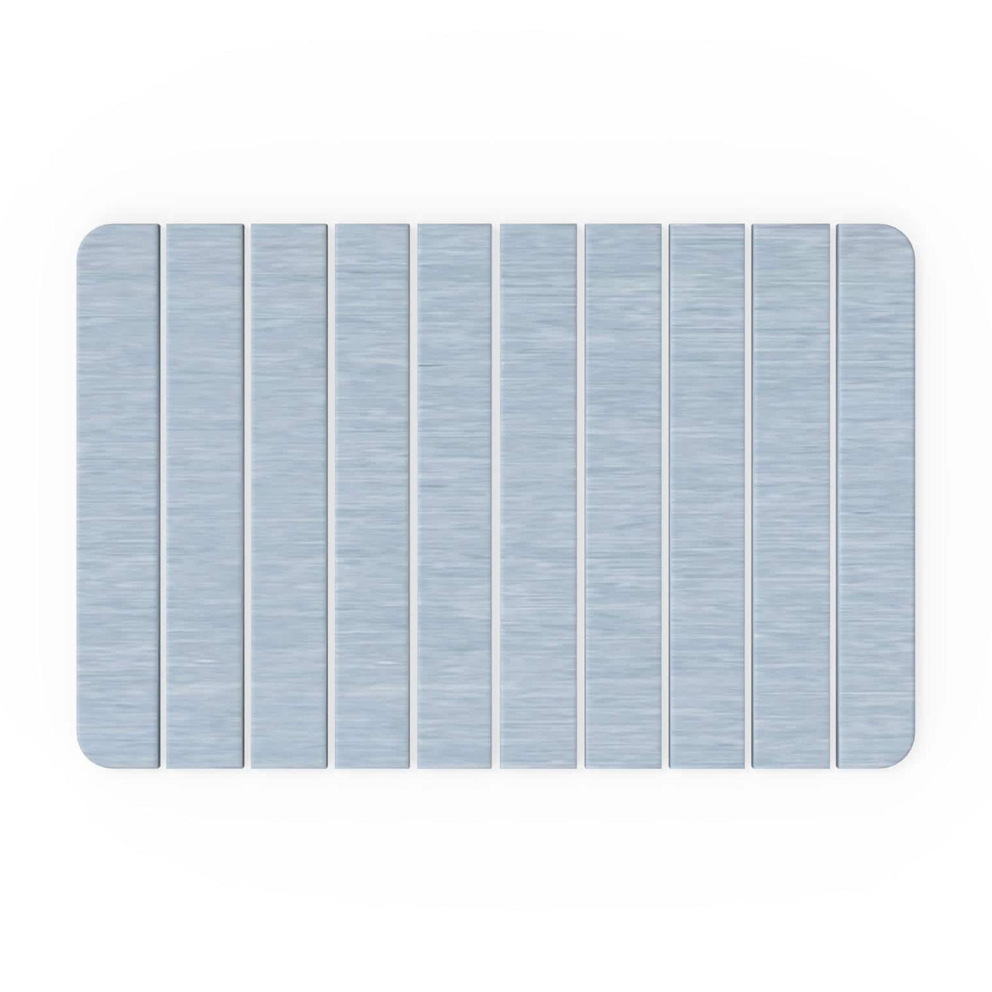 35x24" Modern Diatomite Stone Large Wide Bath Mat in Manor Blue ...
