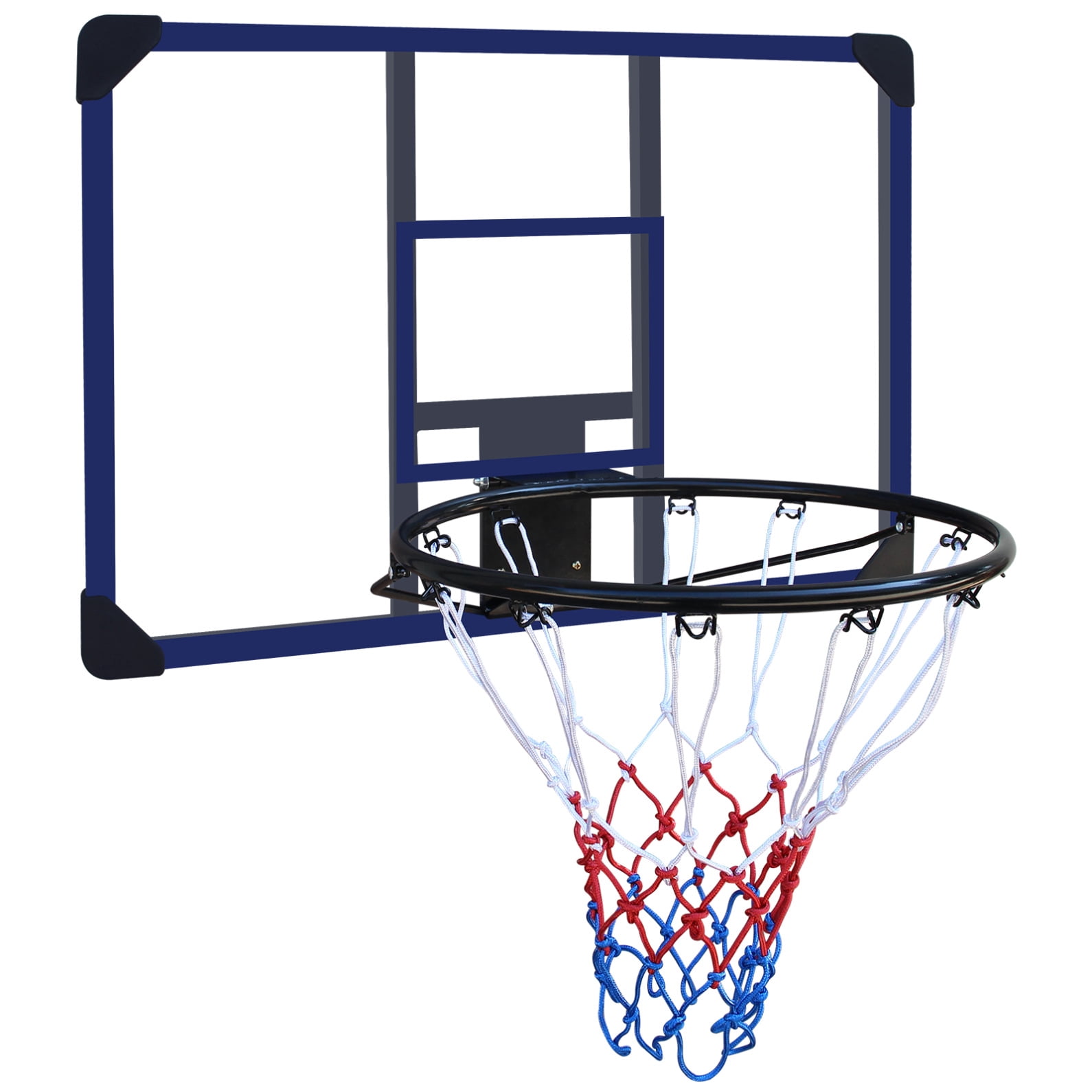 35x24 inches Wall Mount Large Basketball Hoop, Shatterproof Backboard ...