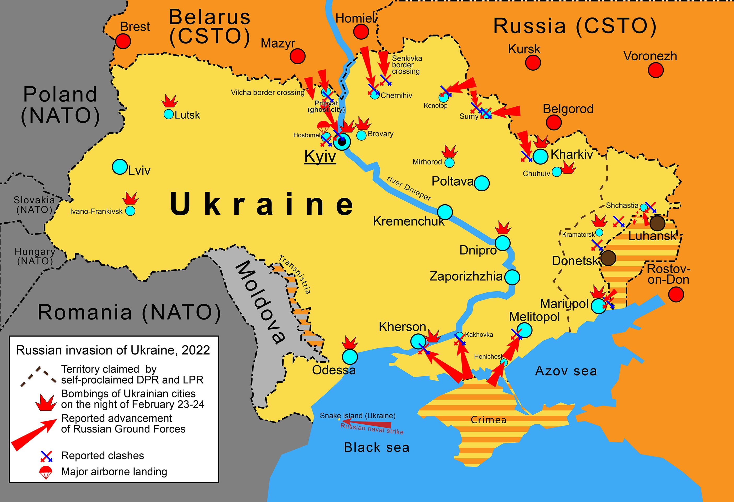 Wall Art Impressions Self-Proclaimed DPR and LPR Luhansk & Donetsk in ...