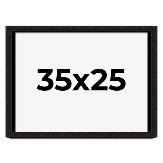 35x25 Shadow Box Black Solid Wood Display Picture Frame | 1 Inch Rabbet ...