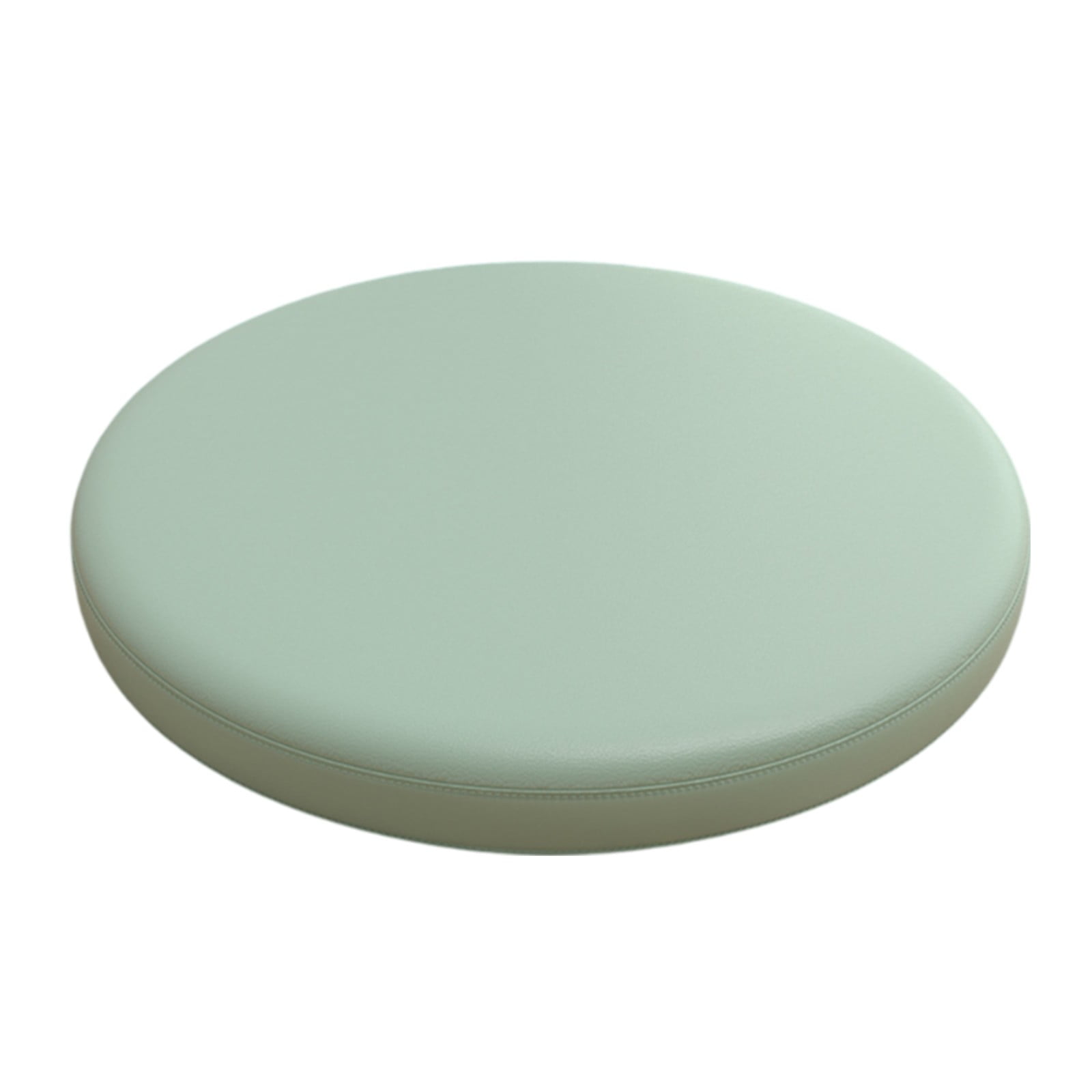 35x35cm Round Leather Seat Cushion - Memory Foam - Non- Base for Dining ...