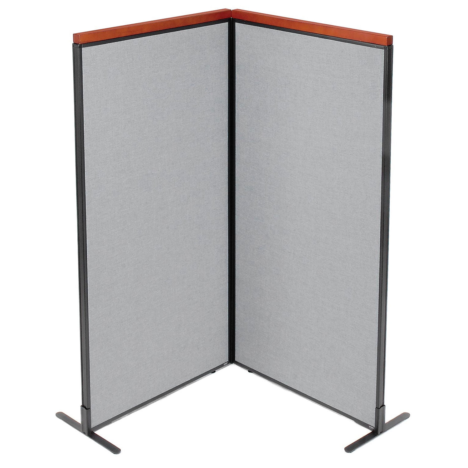 36-1/4"W x 73-1/2"H Deluxe Freestanding 2-Panel Corner Room Divider ...