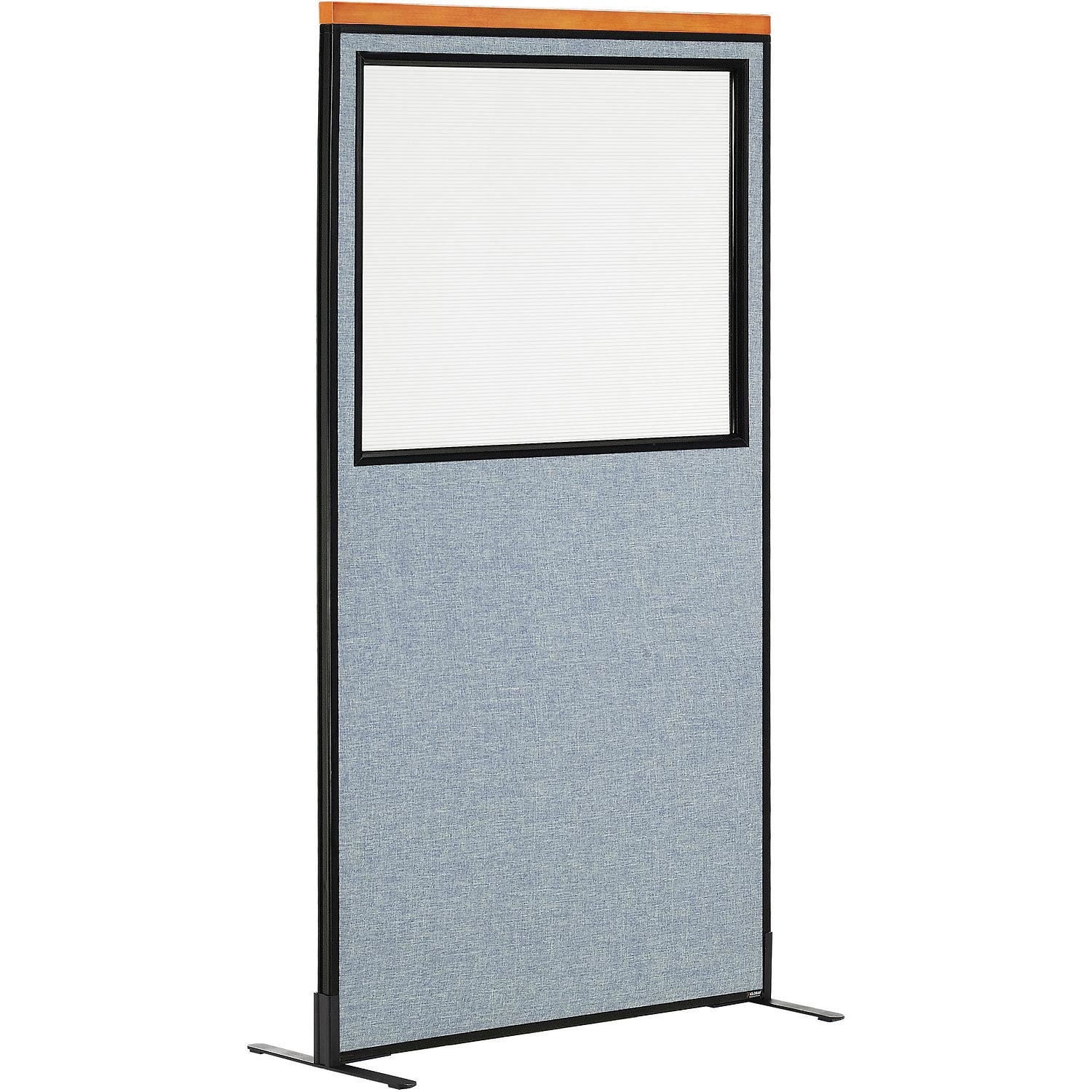 36-1/4"W x 97-1/2"H Deluxe Freestanding Office Partition Panel with ...