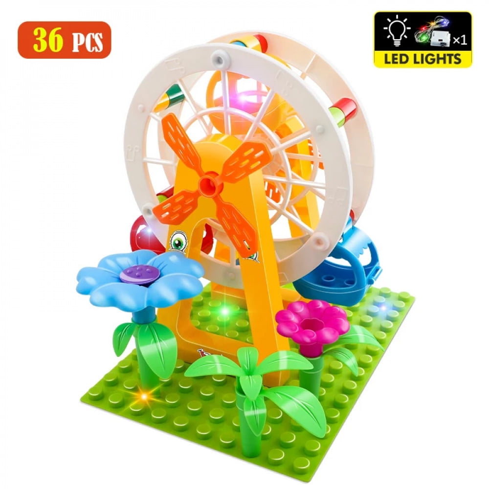 36-186PCS Big Size Marble Race Run Particle Scenes LED Light Slide ...