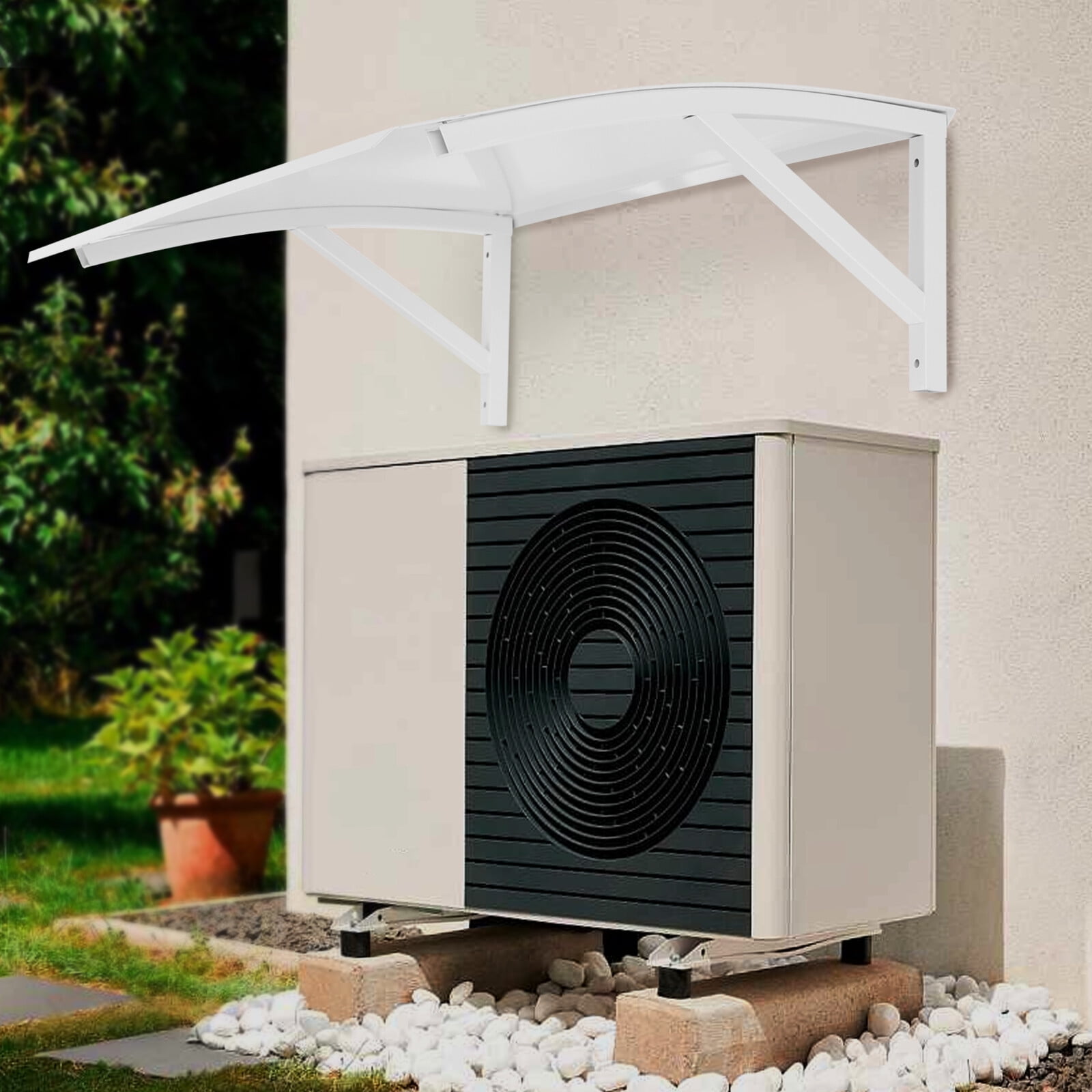 36.2 in Awning for Outside, Mini Split Air Conditioner Cover Outdoor ...