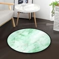 36.2 Inch Round Floor Mat Light Green Marble Texture Pattern Carpet ...
