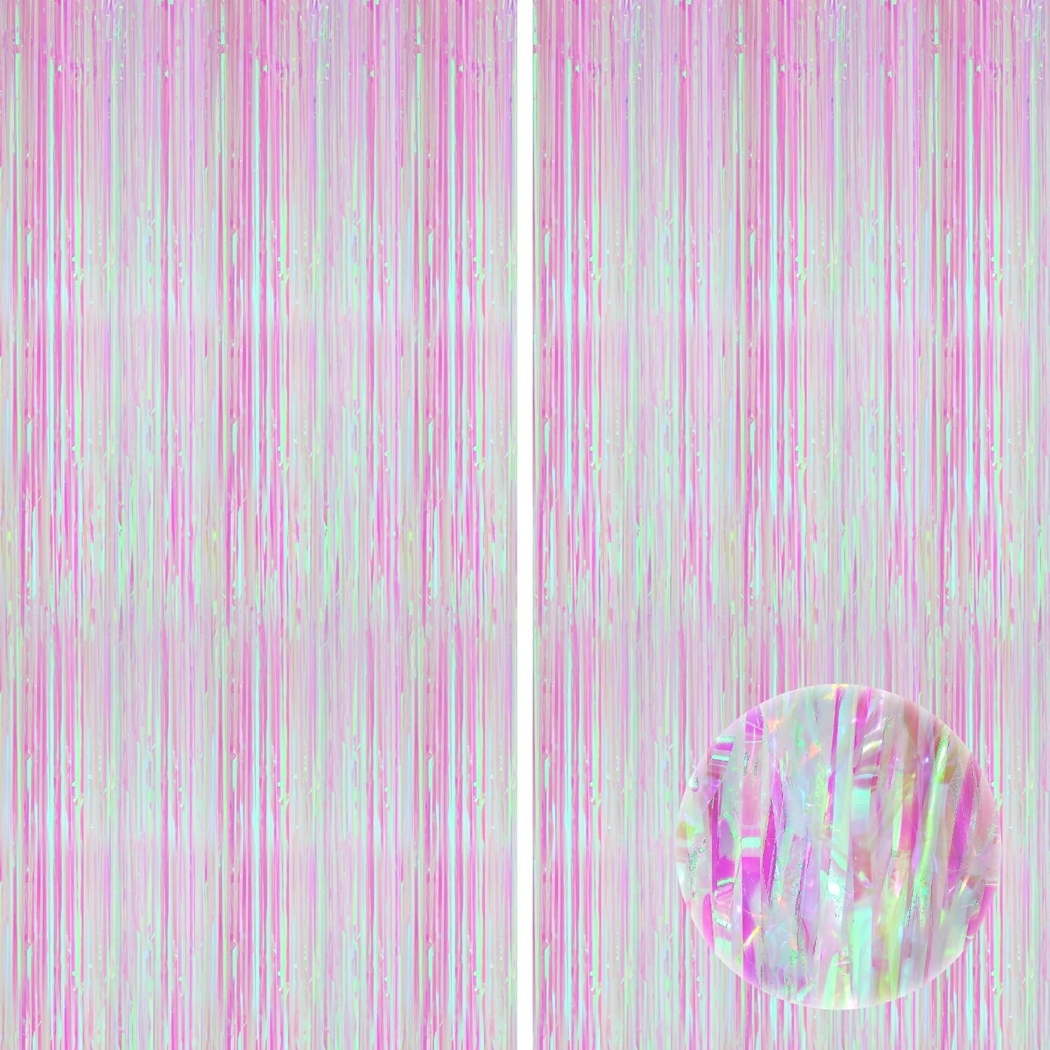 36.2"x96.5" Colorful Fringe Backdrop Decorations,Tinsel Curtain Fringe ...