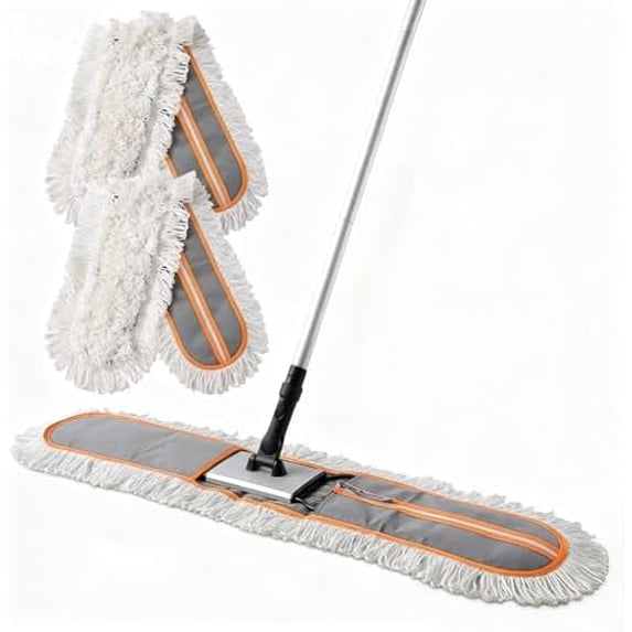 36" Commercial Dust Mops for Floor Cleaning Heavy Duty Floor Duster Mop ...
