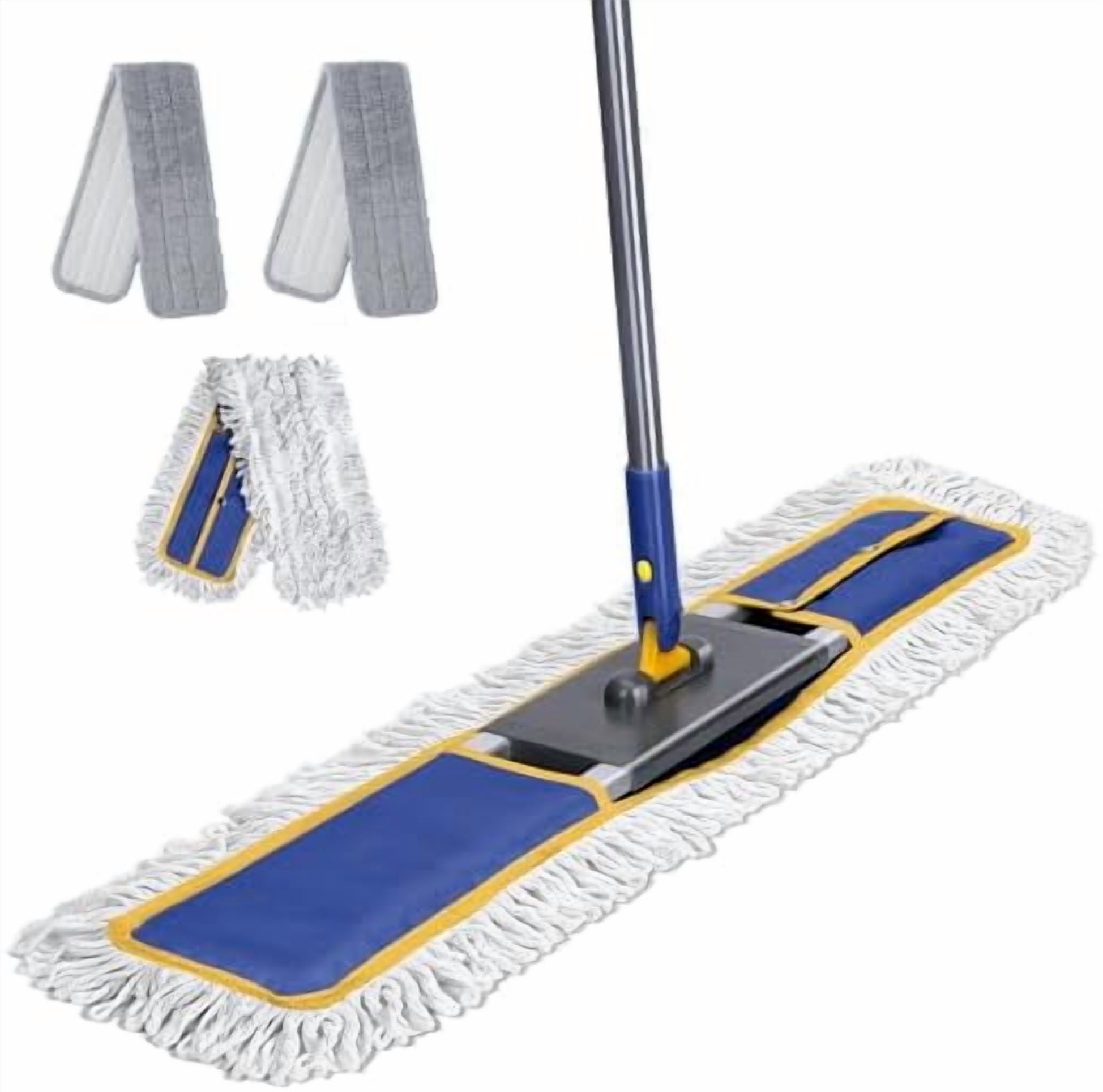 36" Commercial Mop for Floor Cleaning, Heavy Duty Industrial Mop with 3 ...