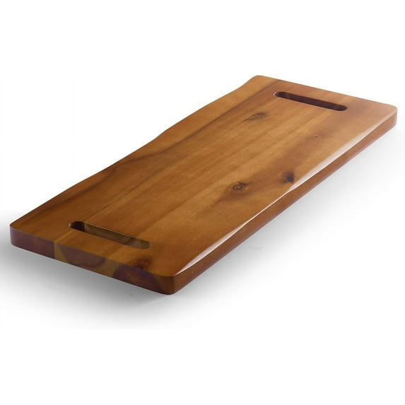 36" Large Acacia Wood Charcuterie Board with Handles - Extra Long ...