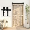 36 3ft Bi Folding Sliding Barn Door Hardware Kit For 2 Doors Bi Fold
