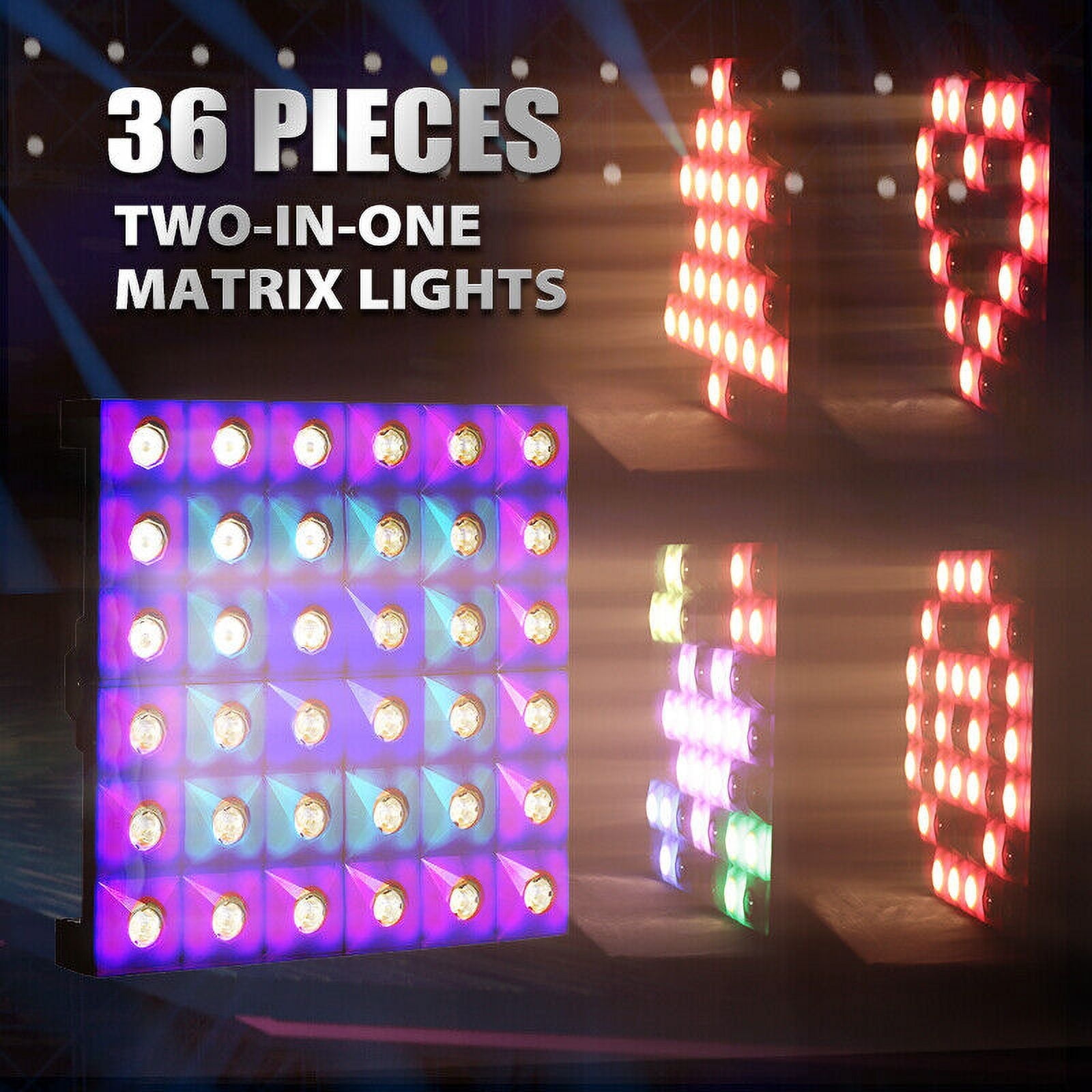 36*3W Matrix Effect Wash Light Stage RGB Warm White Point Control Full ...