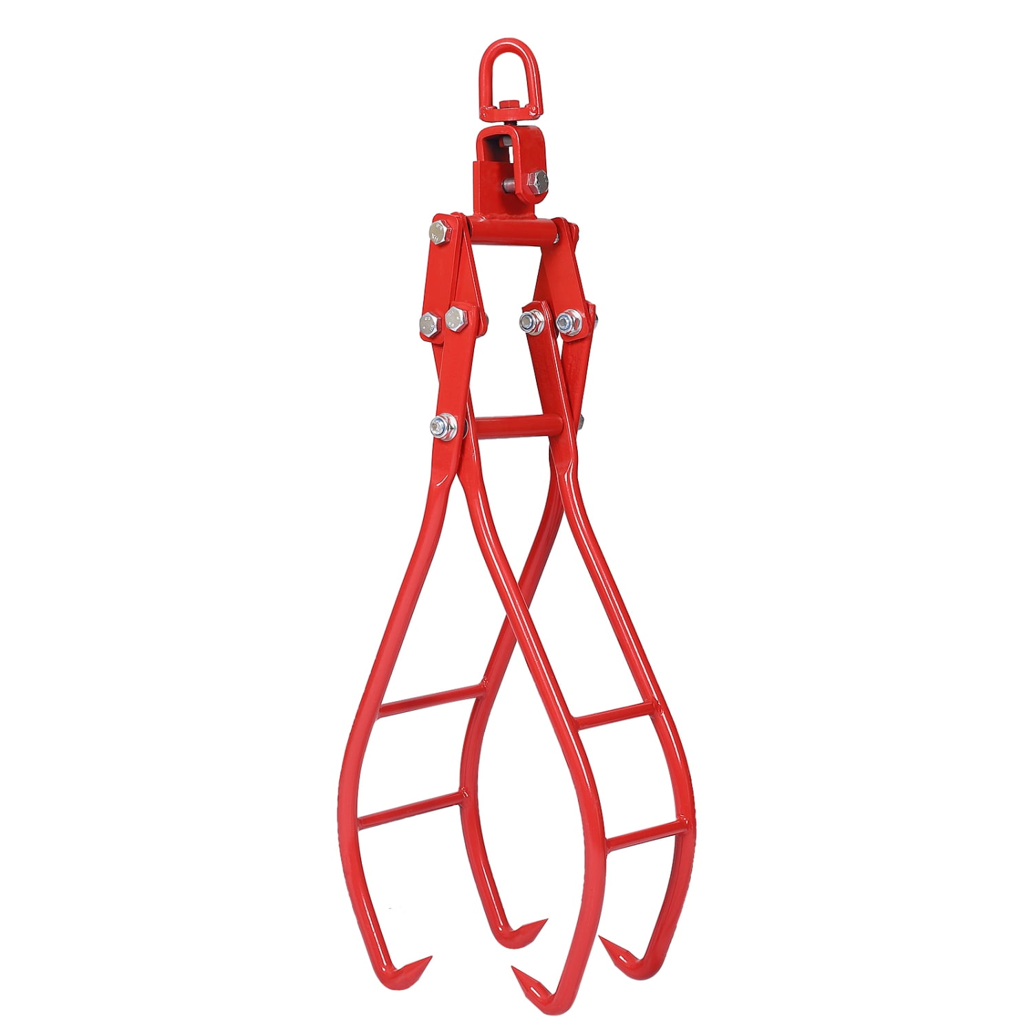 36” 4-Claw Log Lifting Tongs Heavy-Duty Timber Logging Grabber Tool for ...