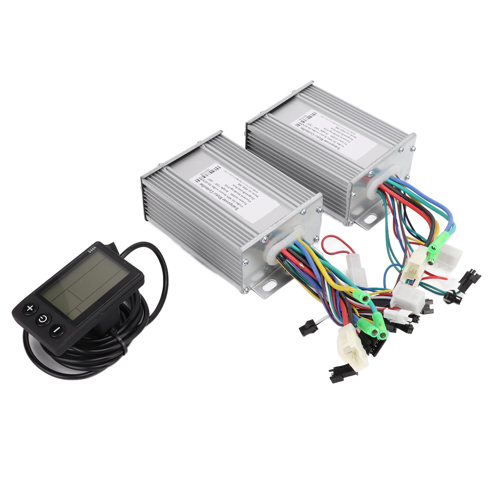 36/48V 450W Brushless Motor Dual Drive Controller Kit with 866 LCD ...