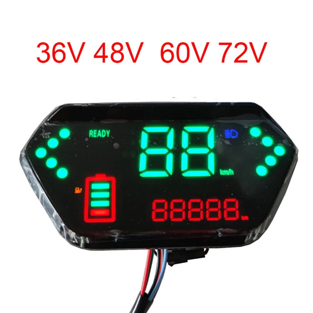 36 48V 60V 72V LCD Display Meter Control Panel For Electric bike ...