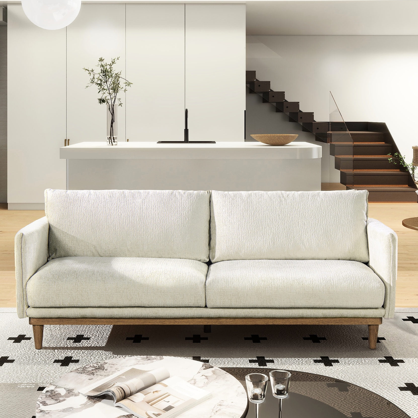 36.5" Wide Sofa | Contemporary Style for Modern Homes | High-Density ...
