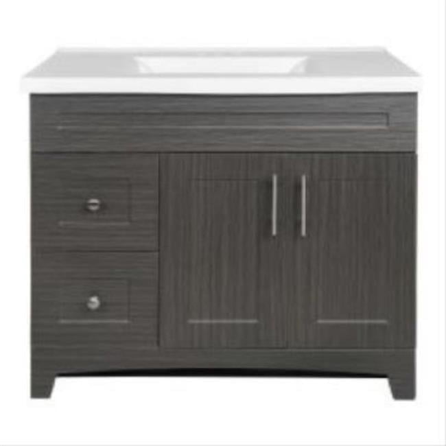 36.5 x 18.75 x 36 in. Two Door Two Drawer Vanity, Moderna - Walmart.com