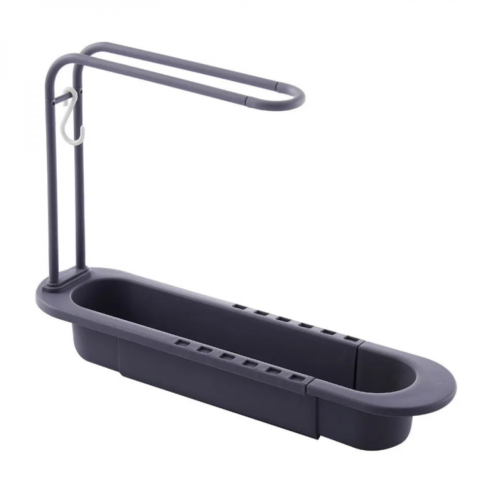36-50cm Telescopic Shelf Drain Water Rack Sinks Organizer Soap Sponge ...