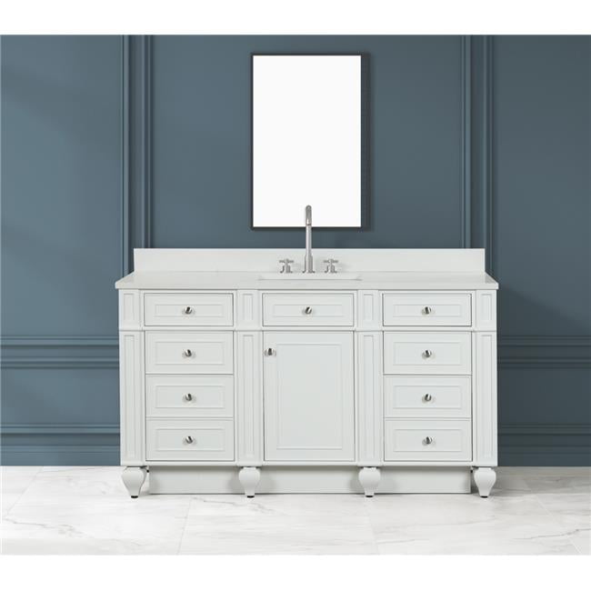 36.57 cu. ft. Winston Bath Vanity with Quartz Vanity Top & White Basin ...
