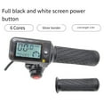 36-60V E-Bike Grip Throttle With LCD Display Key Lock Fit Easy Install ...