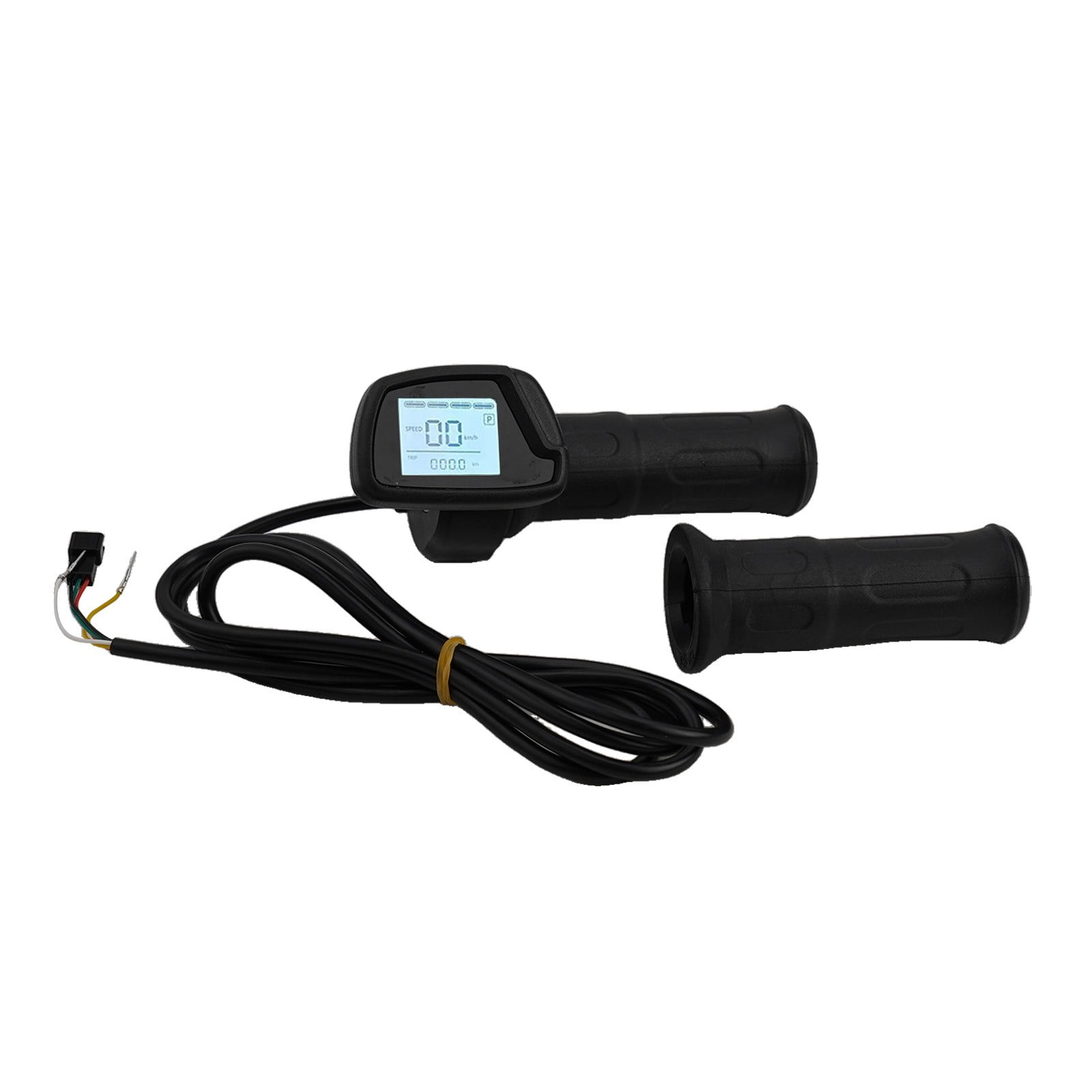 36-60V E-Bike Handlebar Throttle 5pin Interface Throttle With LCD Display For E-bike E-scooter ...