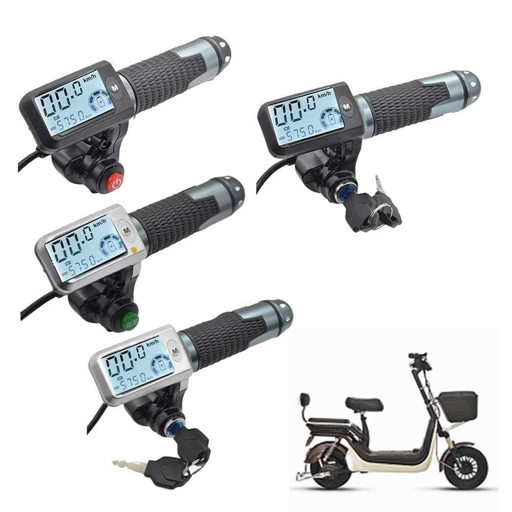 36-60V Electric Bicycle Throttle Grip With LCD Display Speed Control ...