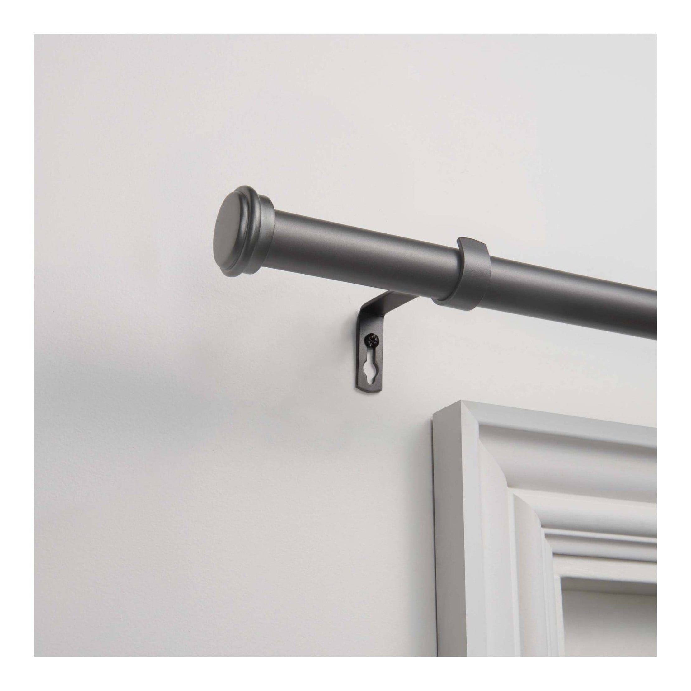 36"-72" Topper Curtain Rod - Gunmetal - Walmart.com