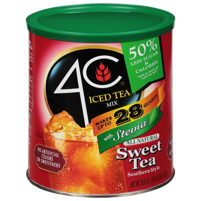 36.9 OZ 28 QT Reduced Sugar Sweet Iced Tea - Walmart.com