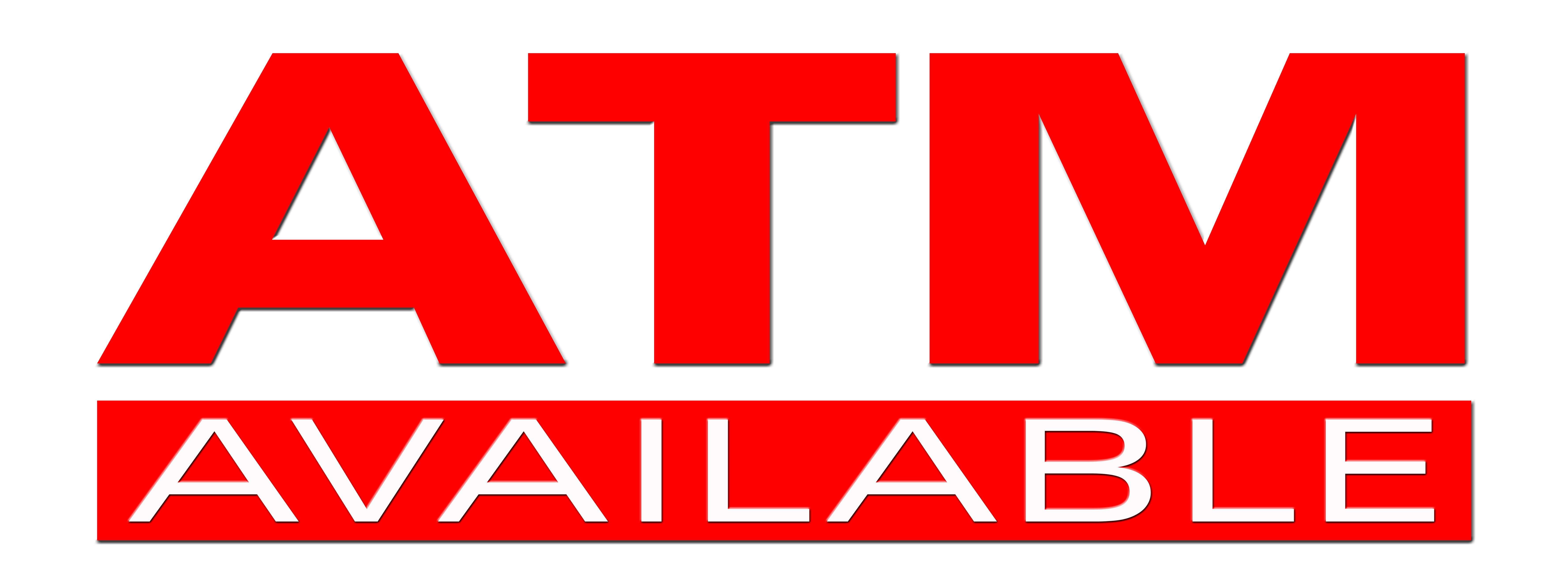 36" ATM DECAL sticker automatic tell machine bank machine auto teller ...