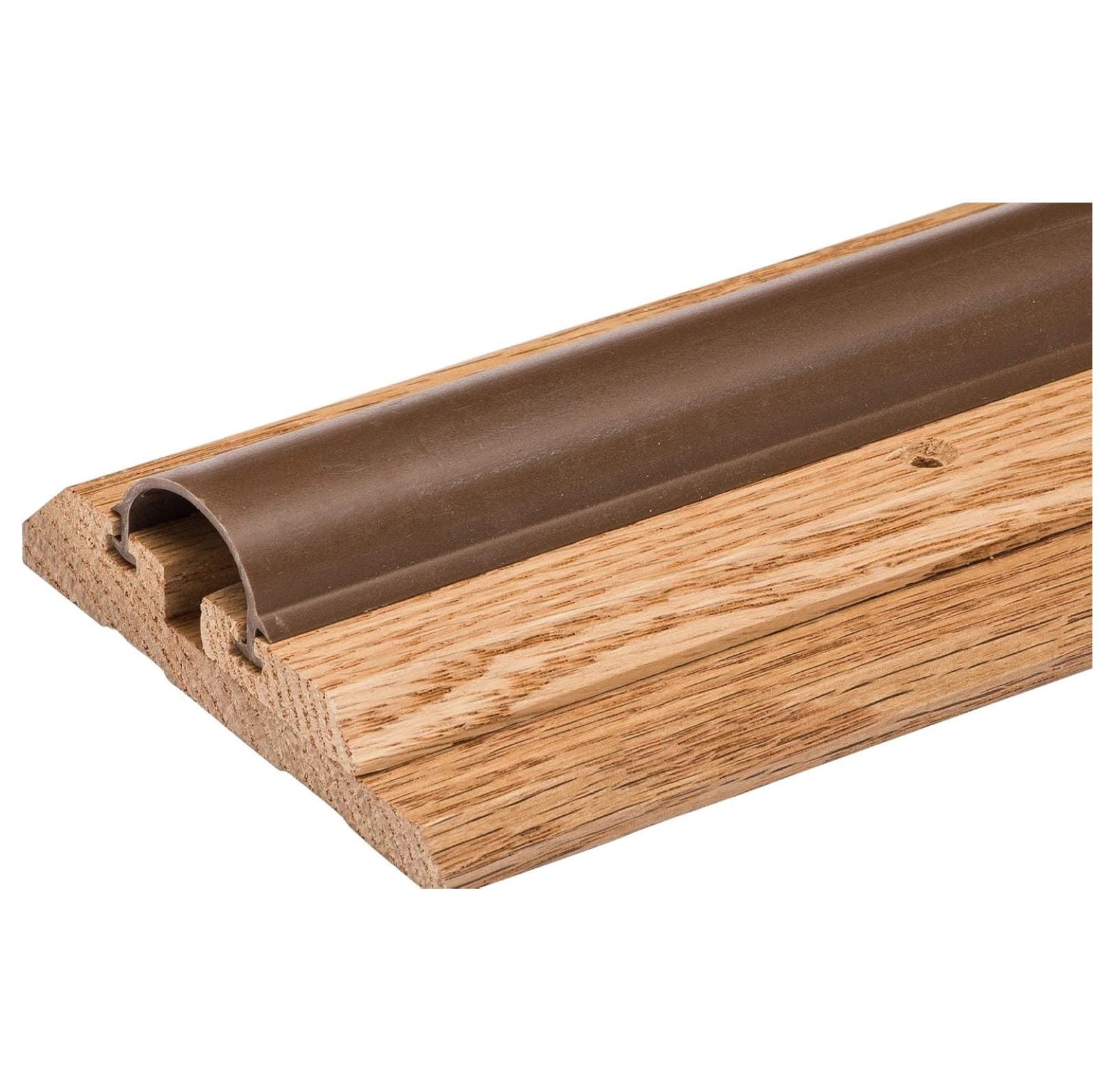 36" Adjustable Height Pre-Finished Oak and Vinyl Seal Threshold 3 1/2 ...