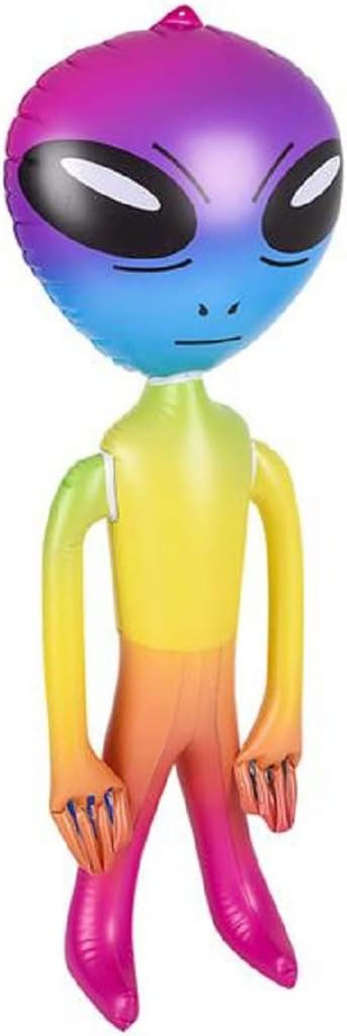 36" Alien INFLATE (Vinyl) Rainbow Inflatable Large Alien Figures on ...