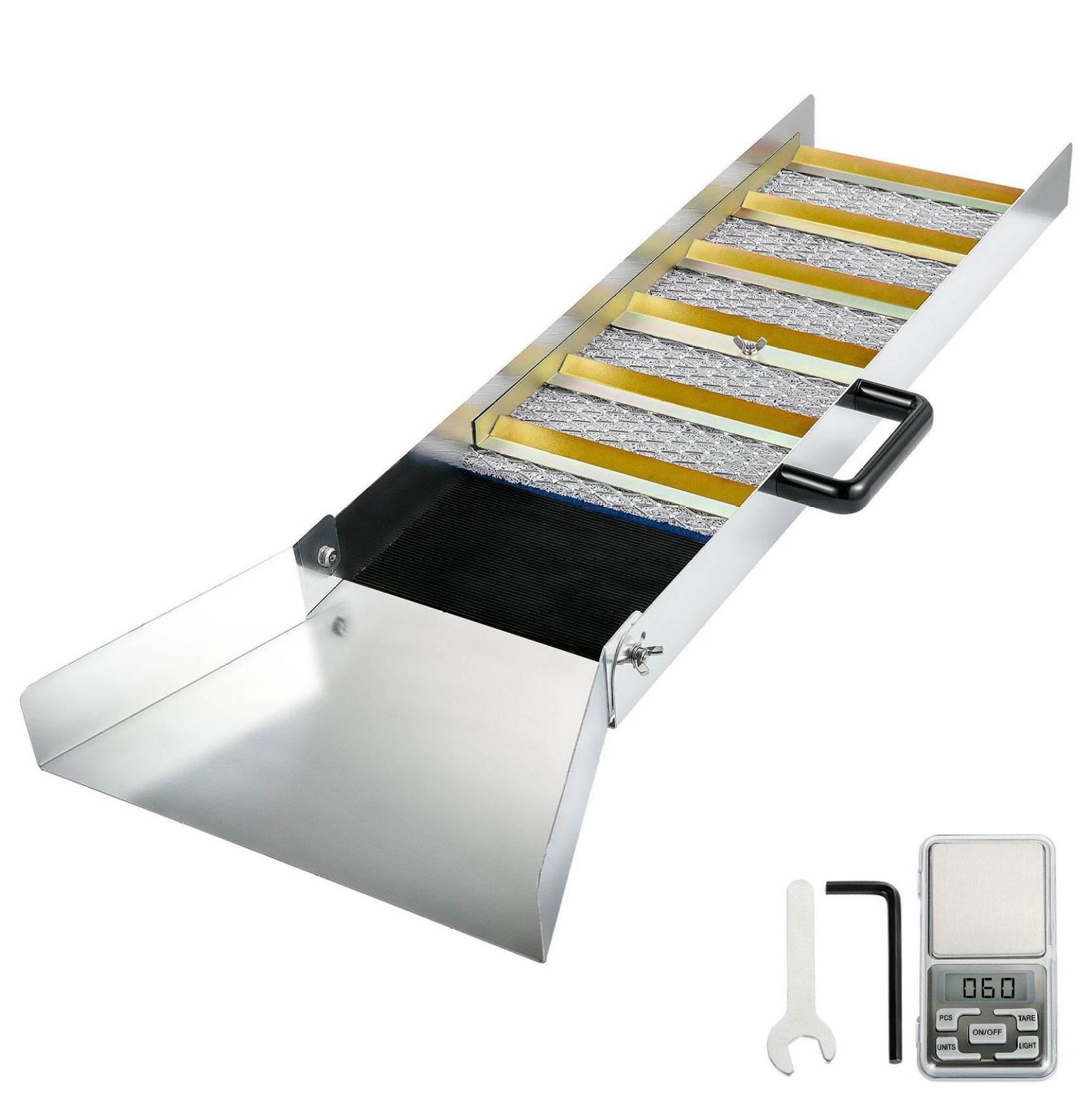 36" Aluminum Gold Sluice Box Kit, Lightweight Portable Gold Panning ...