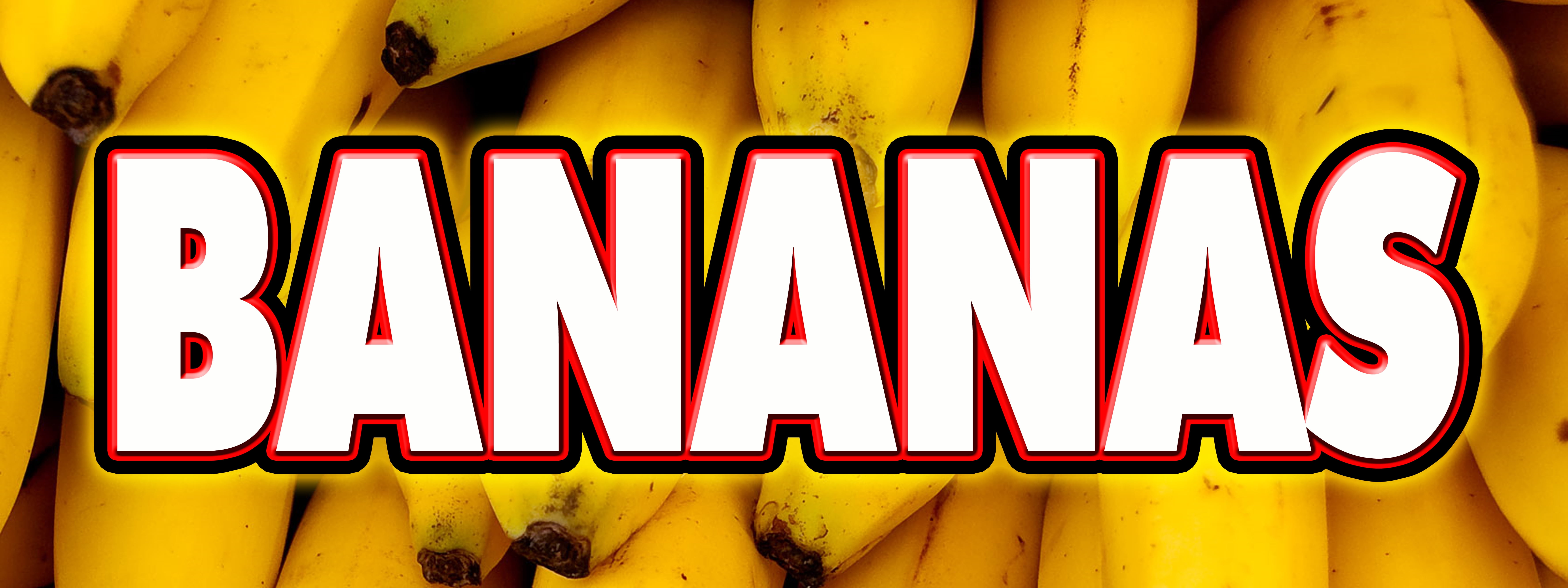 36" BANANAS DECAL sticker tropical fruit yellow - Walmart.com